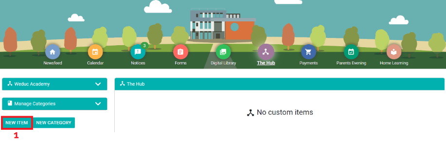 How to share a weblink in The Hub – Weduc