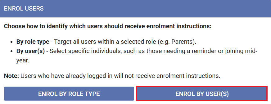 Enrolling individual/single users – Weduc